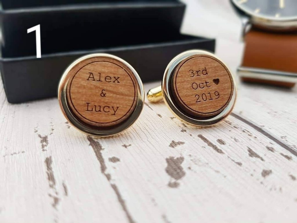 Personalised Cuff Links - Honey Pot Workshop