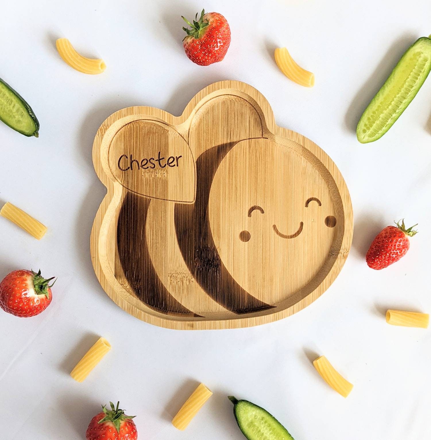 Personalised Bamboo Plate - Honey Pot Workshop