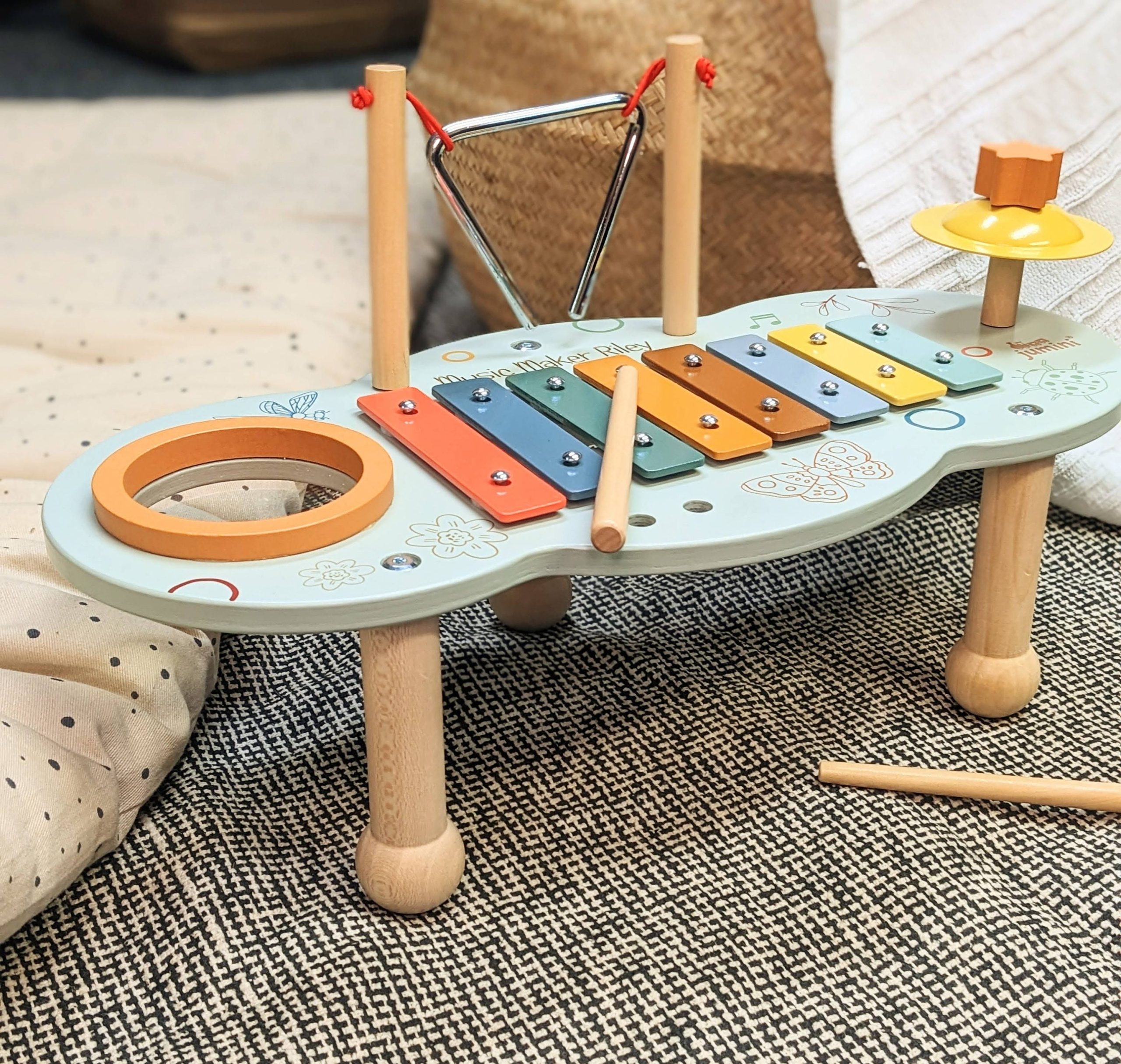 Personalised Wooden Music Table - Honey Pot Workshop