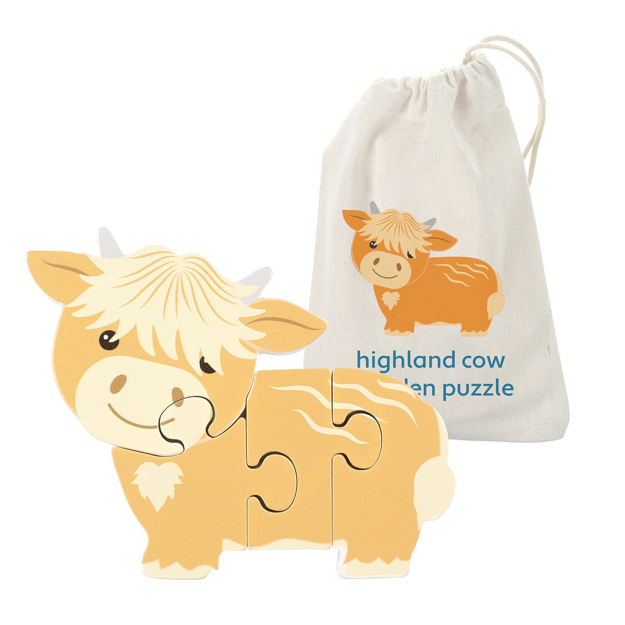 Personalised Highland Cow Puzzle - Honey Pot Workshop