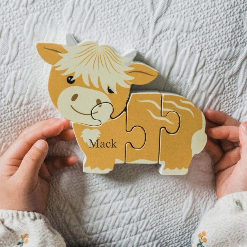 Personalised Highland Cow Puzzle - Honey Pot Workshop