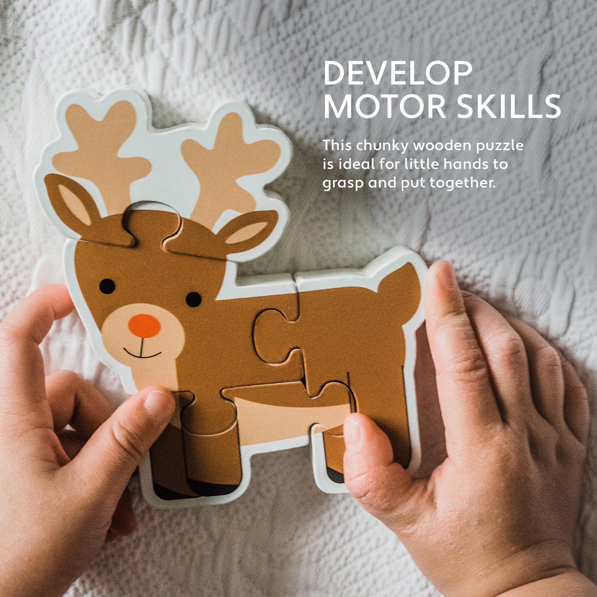 Personalised Reindeer Puzzle - Honey Pot Workshop